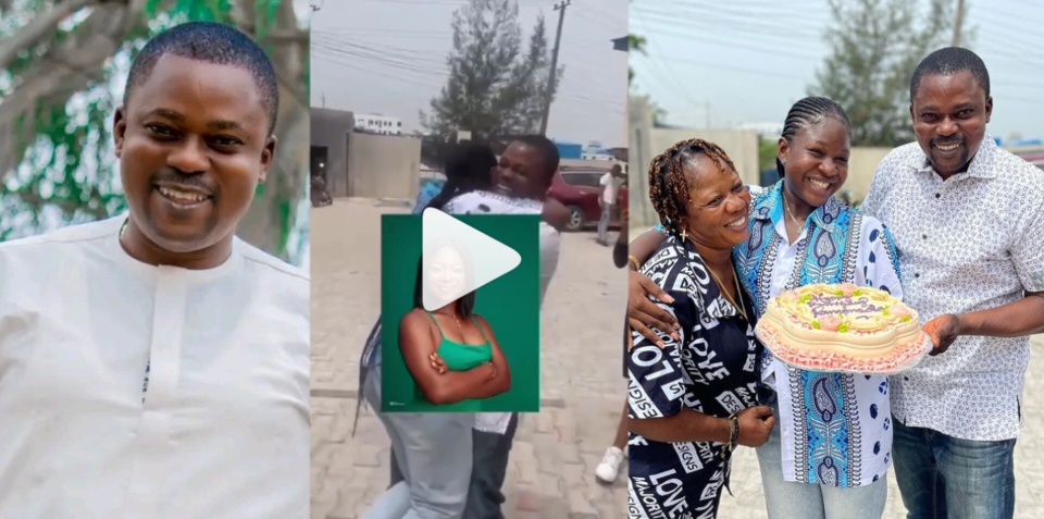 Eniola Afeez and his wife, Esther Kale surprise their daughter in ...